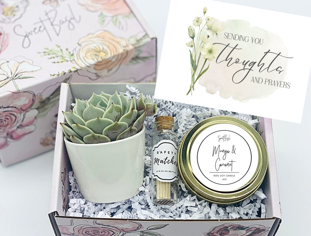 Condolence Gift Box - Succulent Gift Box - Care Package - Death of Mom ...