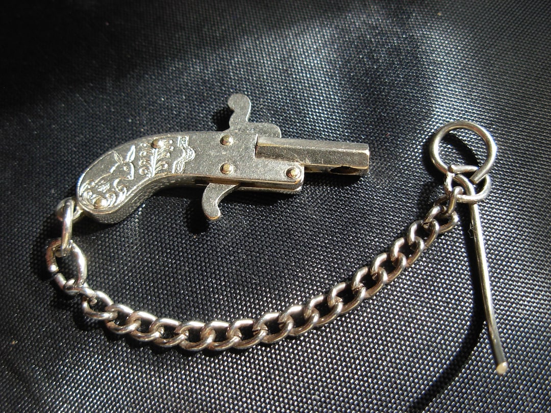 Vintage Miniature 2MM Pinfire Pistol BERLOQUE Marked Made I Austria Toy ...