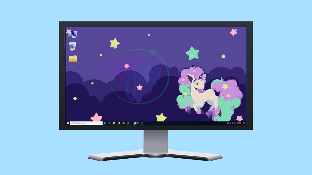 Galarian Ponyta Wallpaper for Computer and Mobile - Etsy