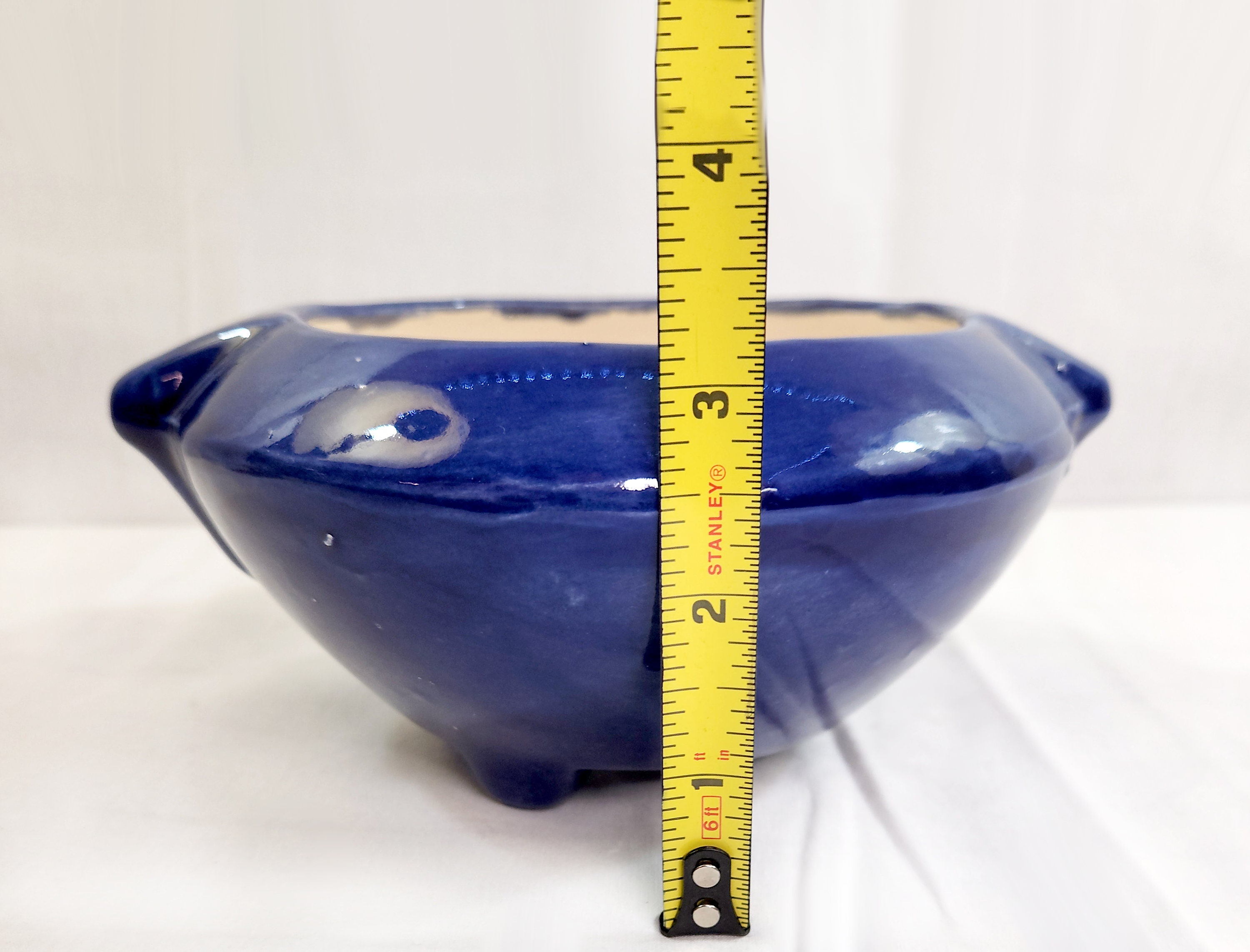 Royal Blue Ceramic African Violet Two Piece Planter Pot - Etsy