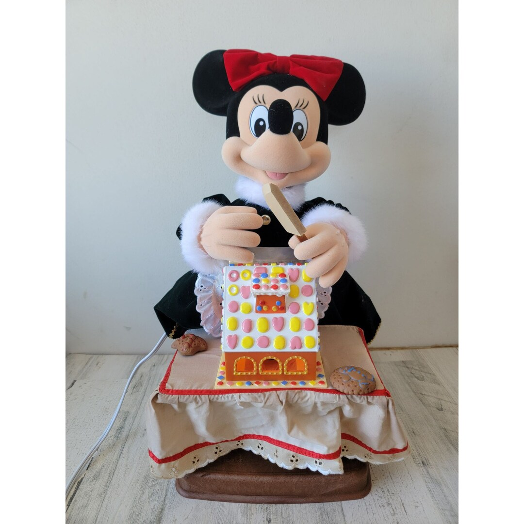 Telco 1996 Minnie Mouse Gingerbread House Animated Motionette - Etsy