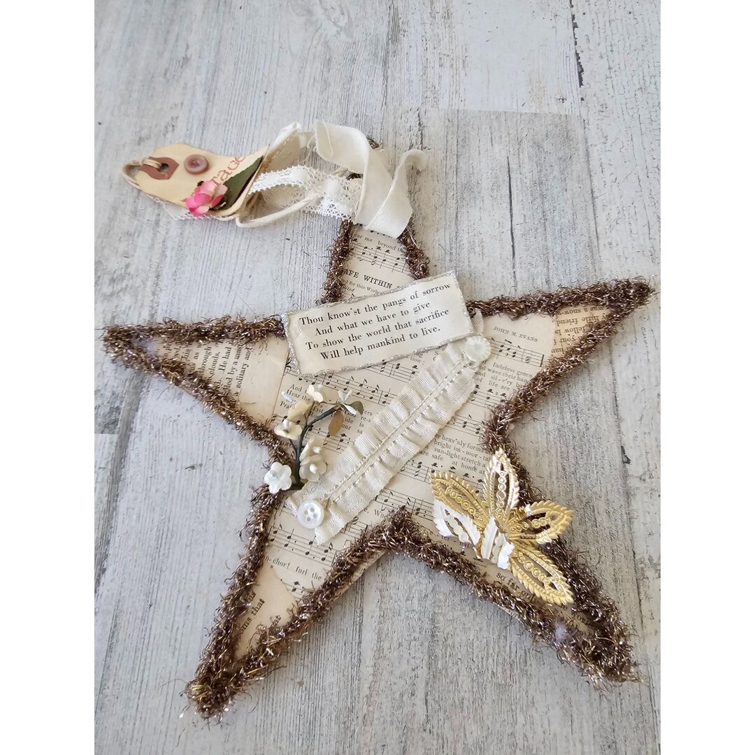 Simply Posh Star Musical Hanging Vintage Like Decor - Etsy