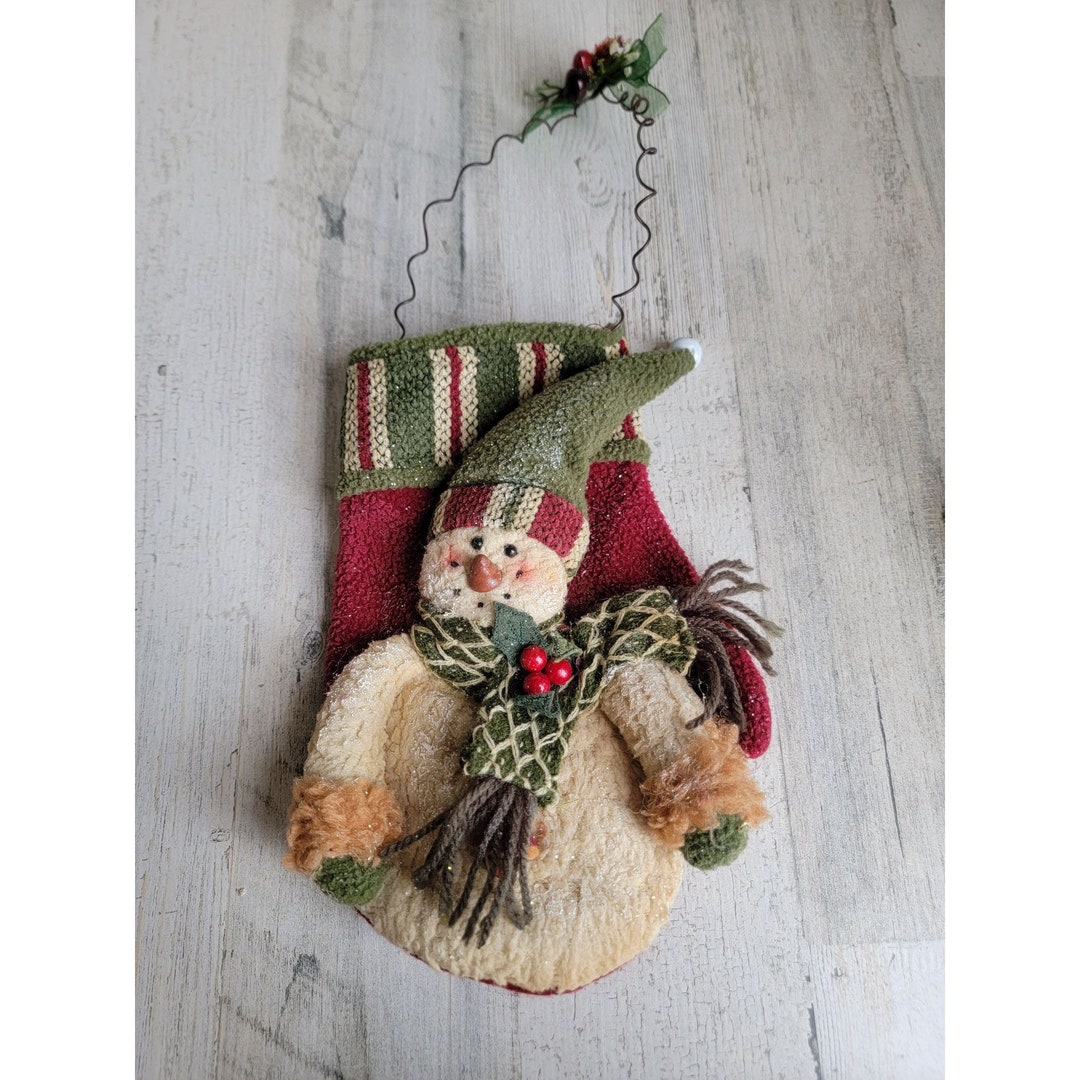 Snowman Mitten Stocking Frost Bell Hanging Xmas Decor - Etsy