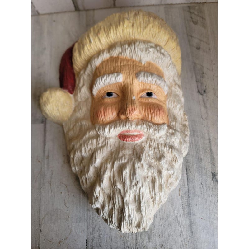 Santa Head Wall Hanging - Etsy