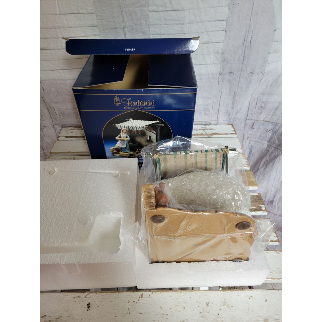 Fontanini Olive Shelter 54301 Village Xmas Decor House Building New - Etsy