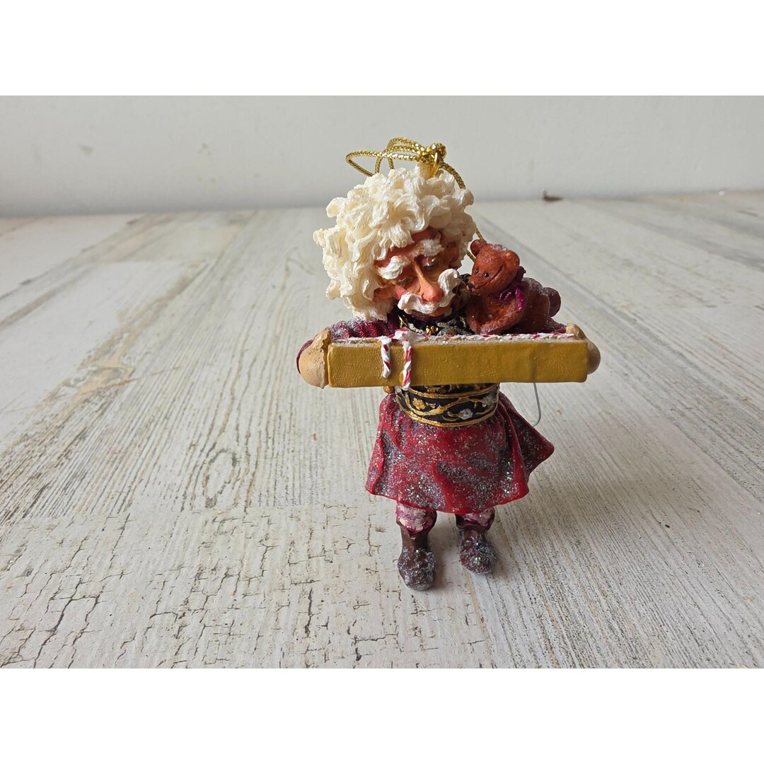 Drolleries D Henderson Santa Present Dog Ornament Xmas Tree Demdaco - Etsy