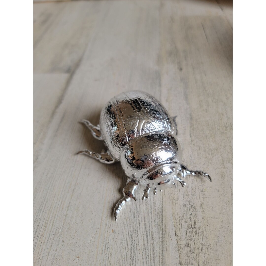 Large Silver Bug Beetle Halloween Scary Prop Decor Gross - Etsy