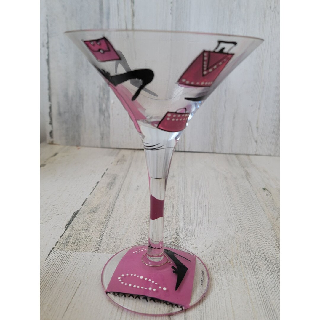 Lolita Shopaholic Martini Glass Purse Drinkware Decor - Etsy