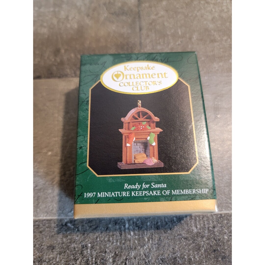 Hallmark 1997 Ready for Santa Mini Ornament Xmas Decor - Etsy