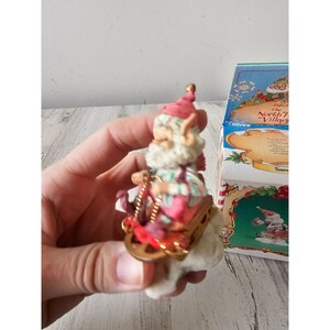 Enesco Sammy Elf North Pole Sled Village Zimnicki Figurine Xmas Vintage ...