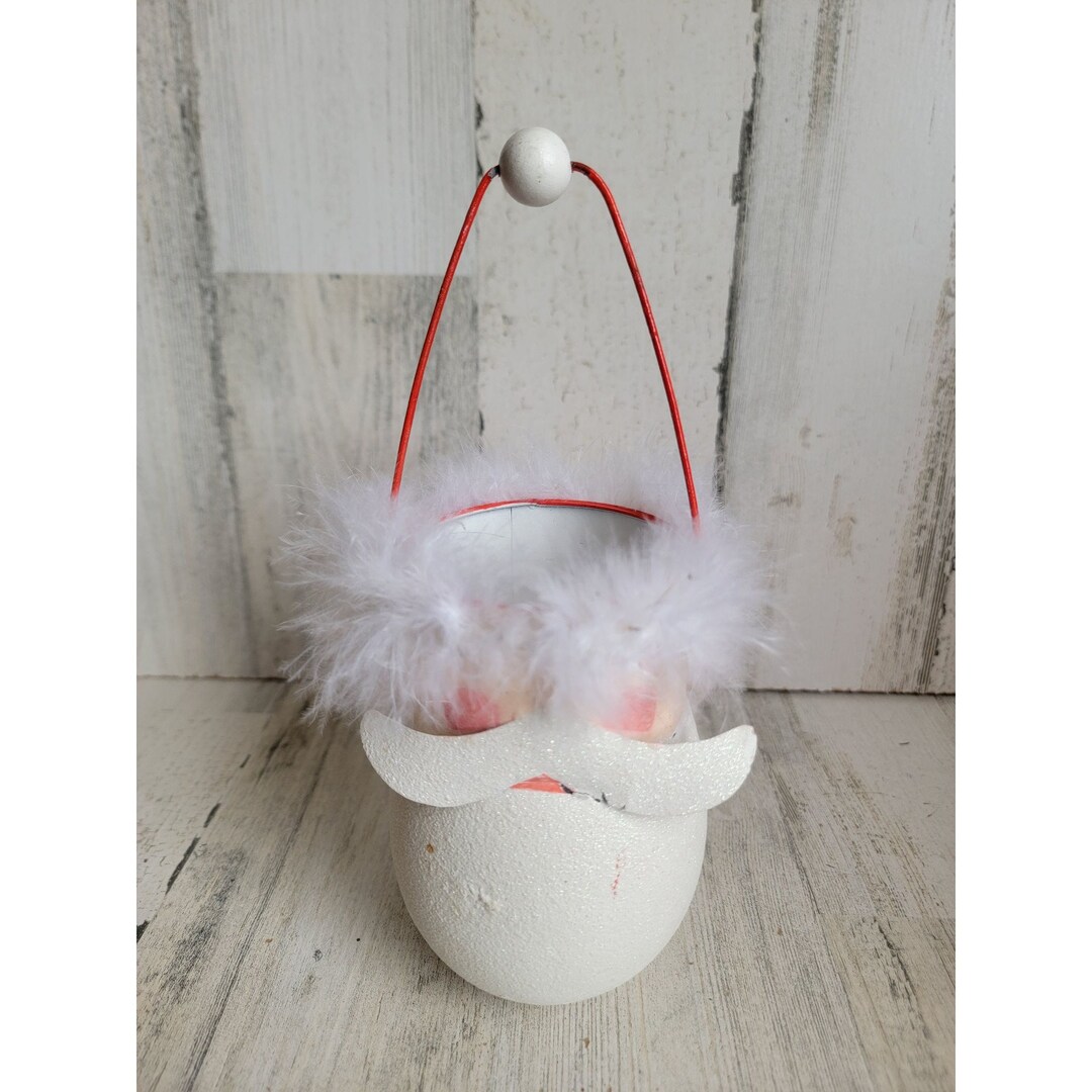 Santa Claus Face Mini Glitter Bucket Home Decor - Etsy