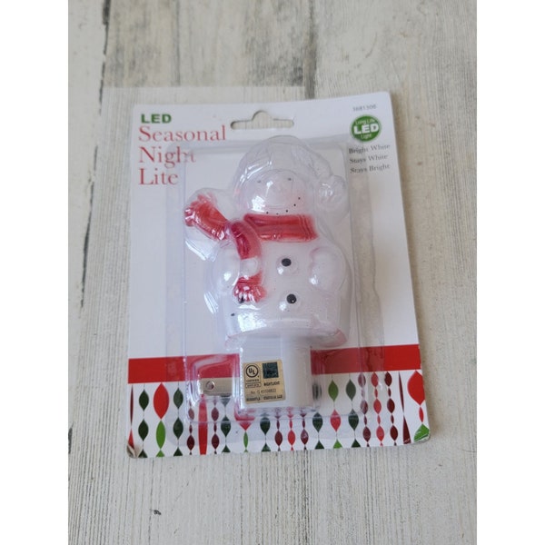 Snowman Night Light - Etsy