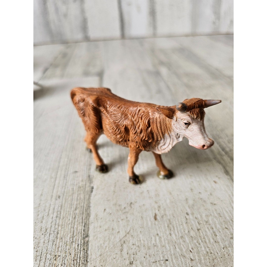 Fontanini Cow Italy Nativity Animal Village Xmas Walking - Etsy