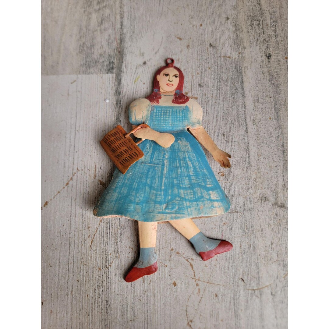 Vintage Metal Dorothy Wizard of Oz Ornament Xmas Basket - Etsy
