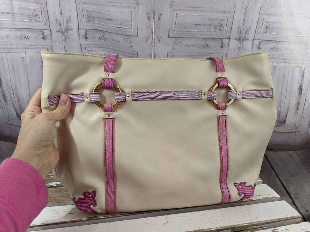 Paola by PDL Leather Purse Bag Shoulder Pink Luxury Made in Italy - Etsy