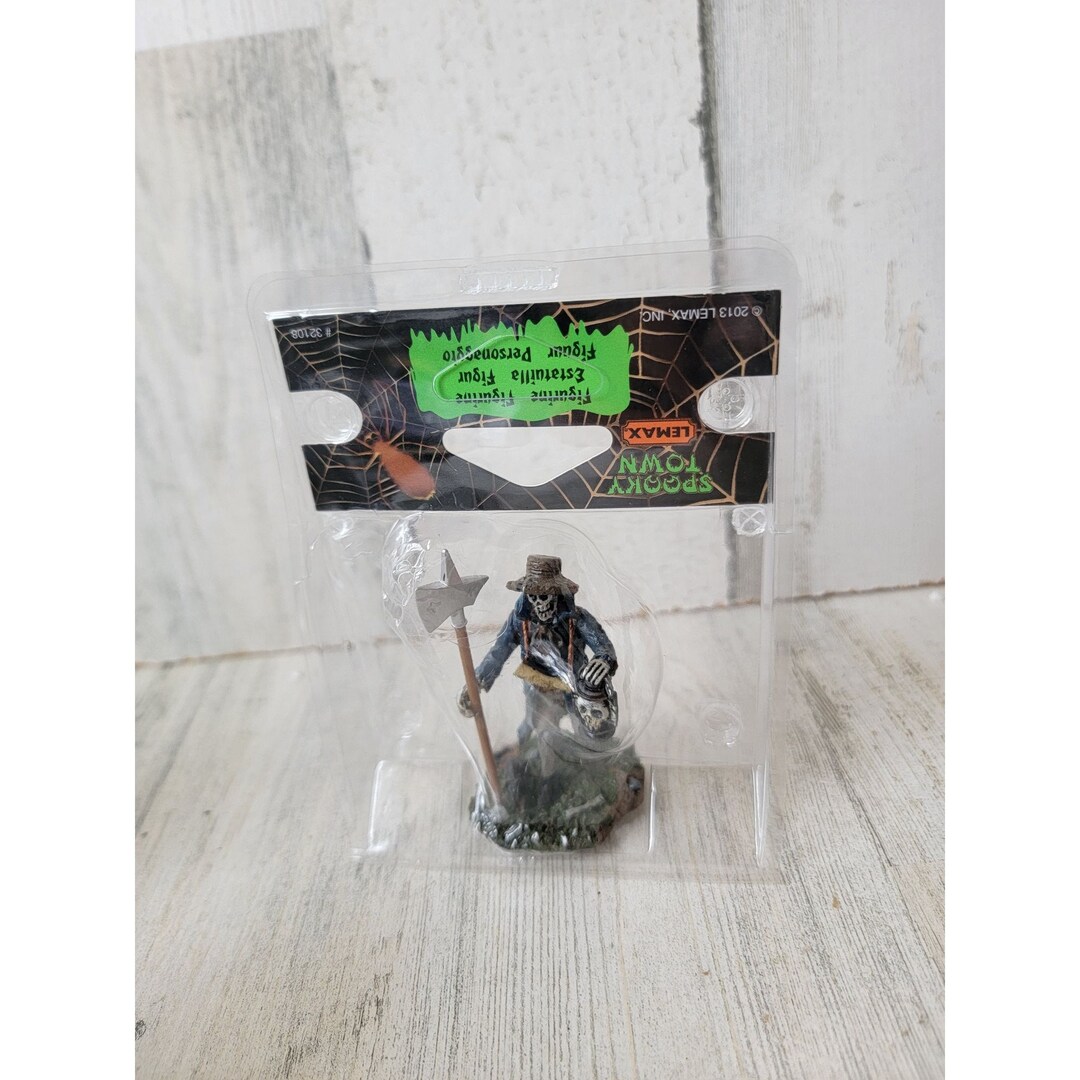 Lemax Spooky Night Watchman Skeleton Halloween Village Accessory - Etsy