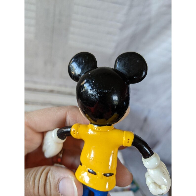 Walt Disney Company Vintage Bendable Mickey Mouse Large - Etsy