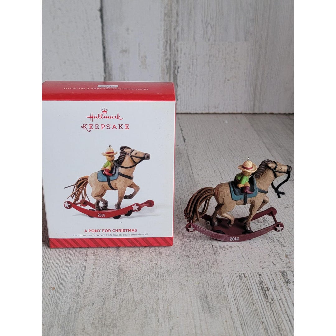 Hallmark a Pony for Christmas Cowboy Teddy Bear Ornament Xmas - Etsy