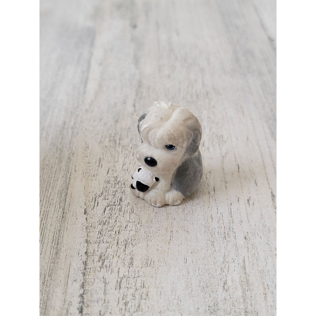 Mini Shepherd Sheepdog Flocked Pet Accessory Toy Figure - Etsy