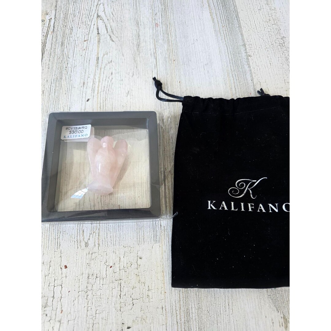 Kalifano Rose Quartz Love Statue Rock Crystal Angel Cherub Figurine - Etsy