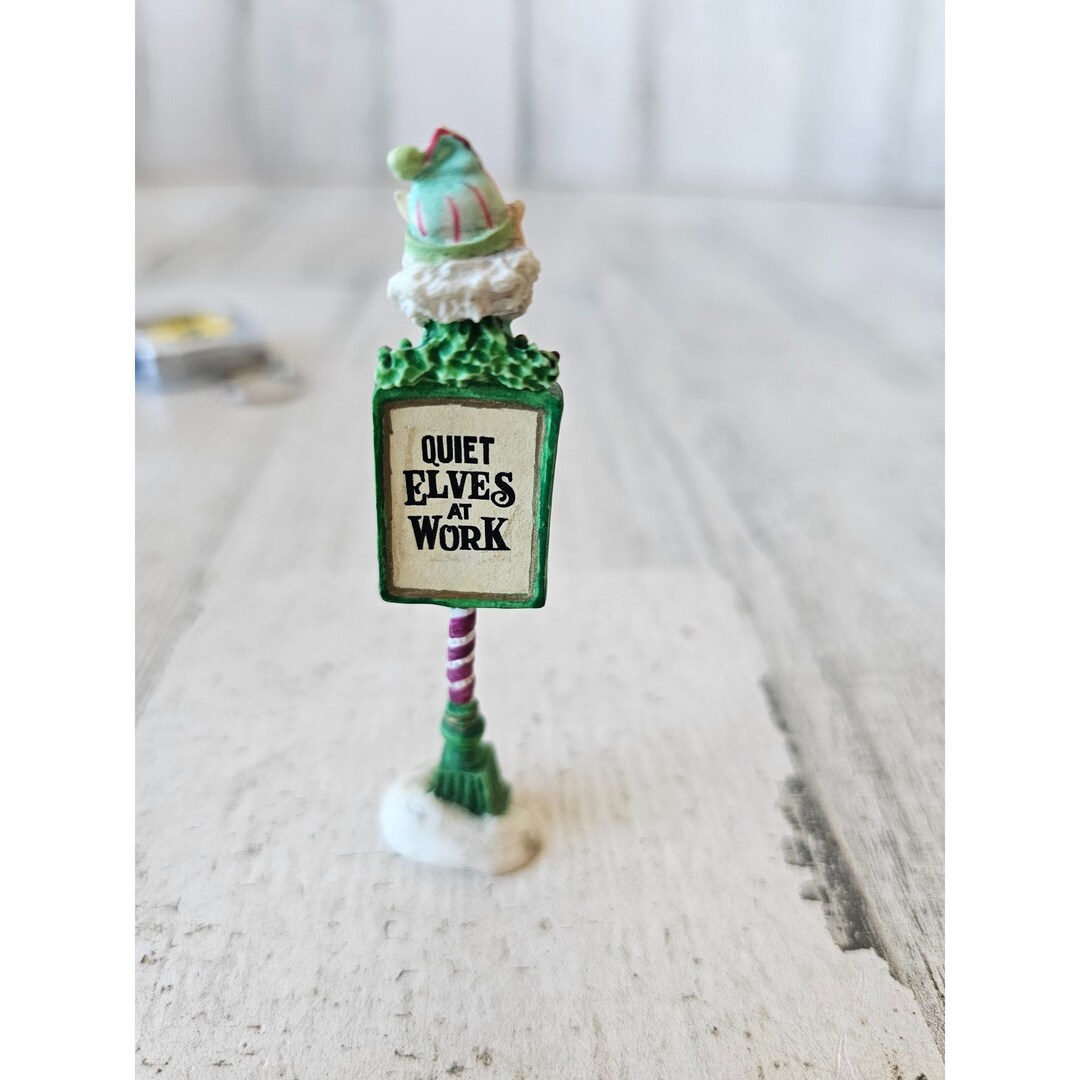 Enesco Elves Working Sign Sandi Zimnicki 1994 861904 - Etsy