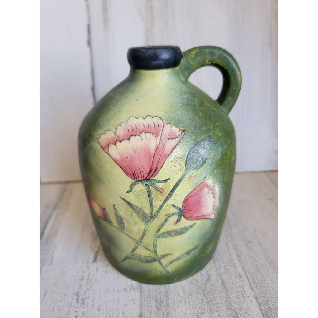 Bob's Pottery Large Jug Romance N' Blooms Lang Wise - Etsy