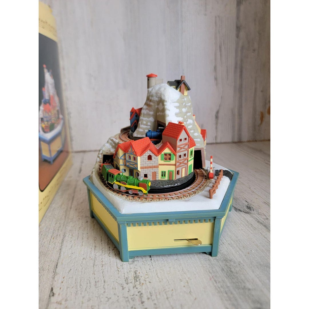 Enesco It's Small World After All Alpine Village Xmas Vintage - Etsy
