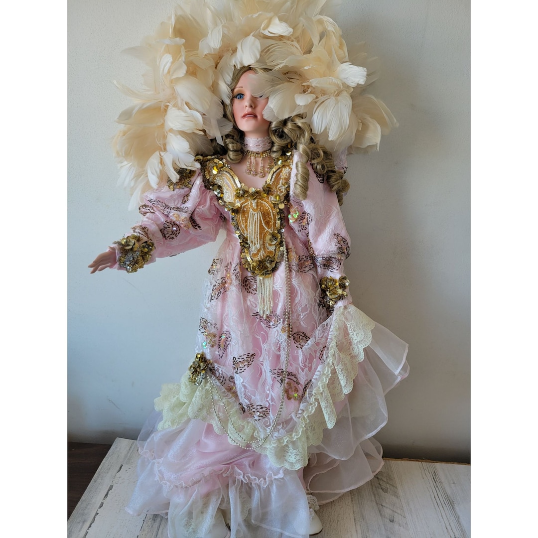 Rustie Victorian Doll Ael 200 Porcelain 34 In Tall Etsy