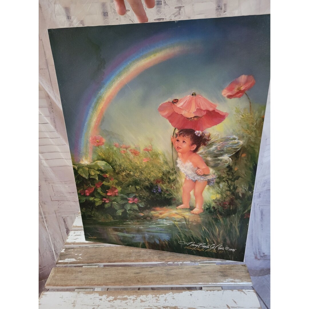Mary Baxter St Clair Under the Rainbow Fairy Painting Art Sparkle ...