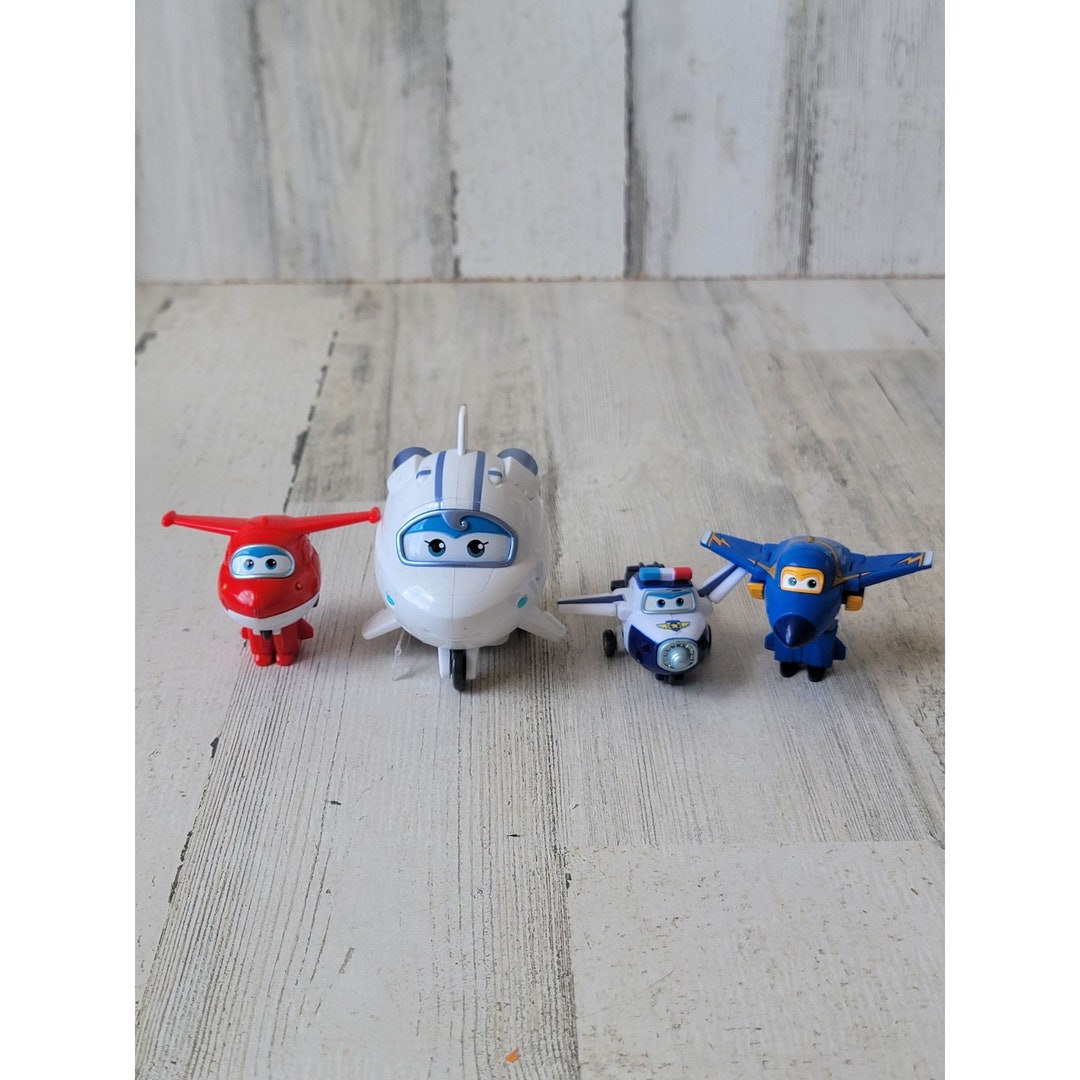 Airplane Police Toy Set Airline Blue Lighter Jet Toy Figure - Etsy
