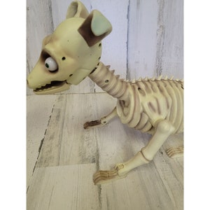 Gemmy AS IS Boney Barney Skeleton Halloween Dog Prop - Etsy