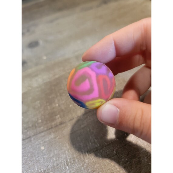 Rainbow Swirl Bouncy Ball Toy Figure Multi-color - Etsy