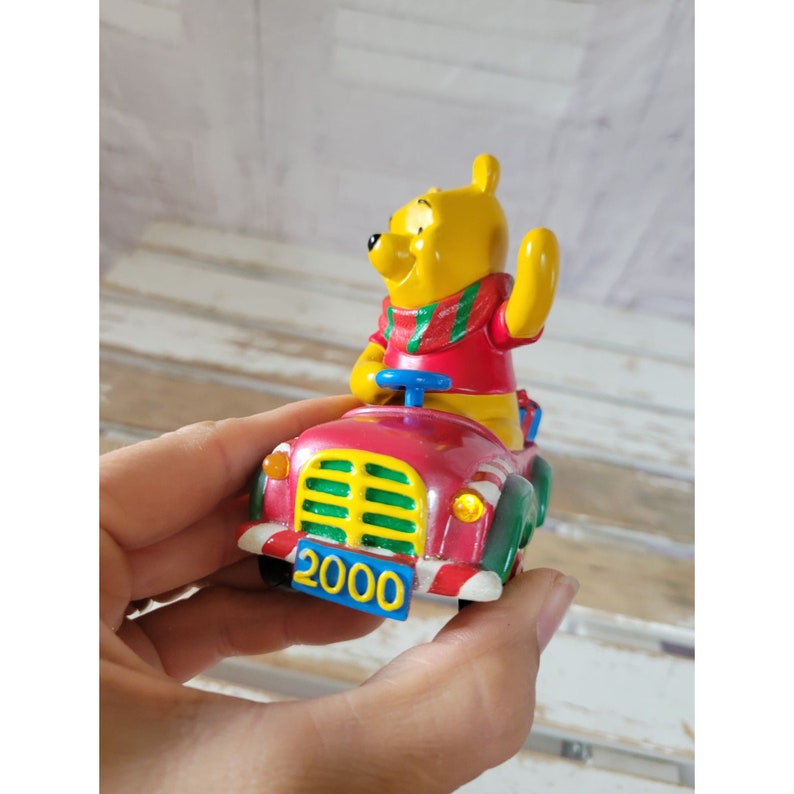 Winnie the Pooh Light up Car Milne Shephard Figurine Xmas Holiday Home ...