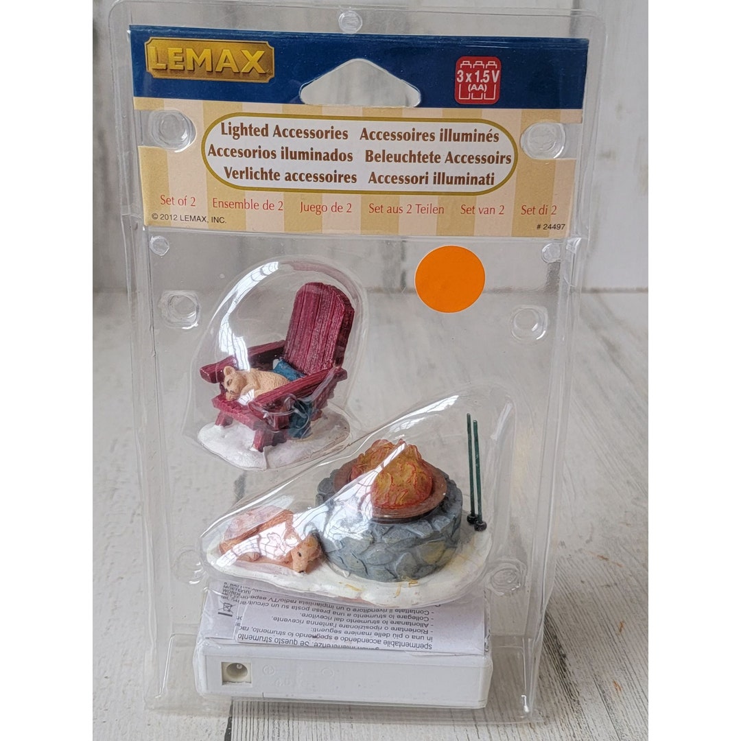 Lemax Skiing Campfire Pet Accessory Xmas - Etsy