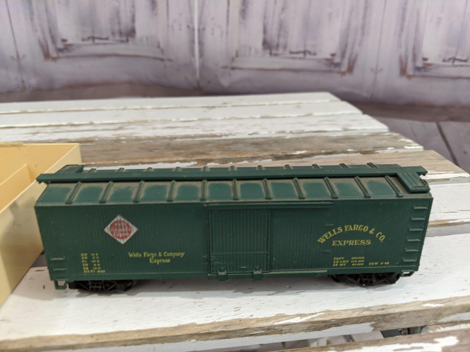 Wells Fargo Express Boxcar Freight Train HO Green - Etsy