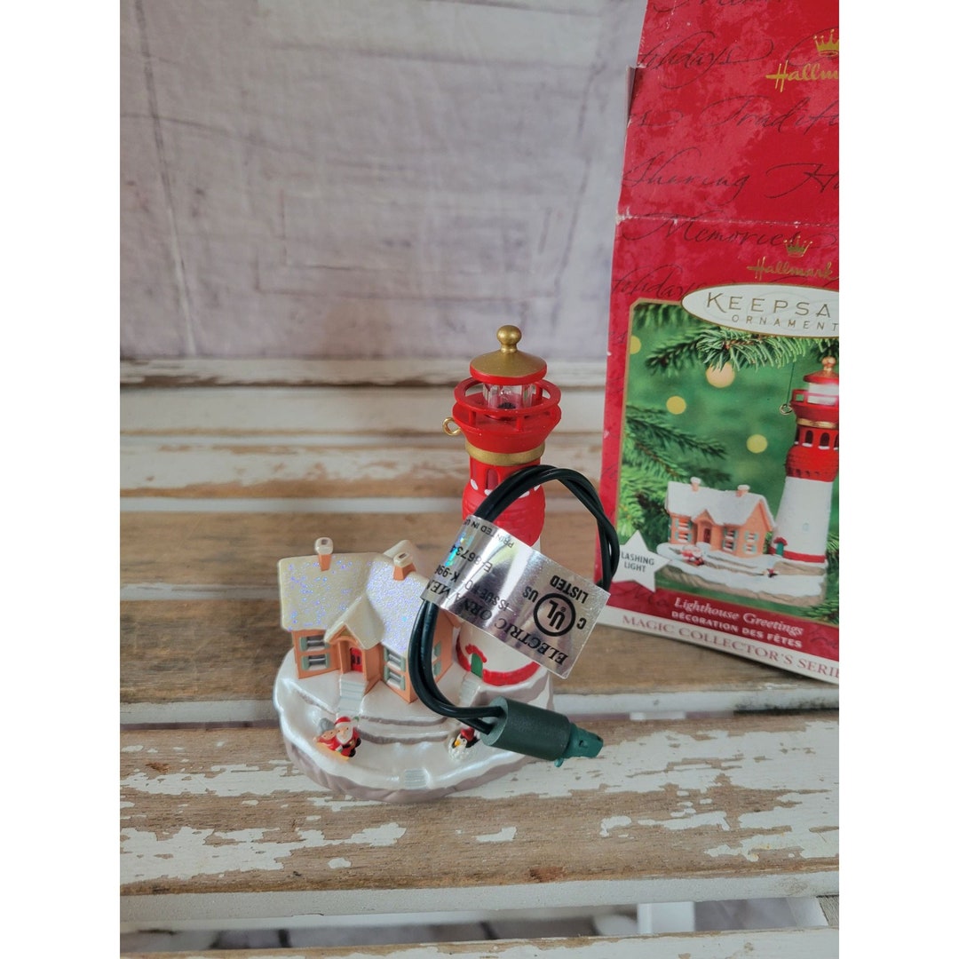 Hallmark Lighthouse Greetings 4th 2000 Ornament Xmas Holiday Tree Decor ...