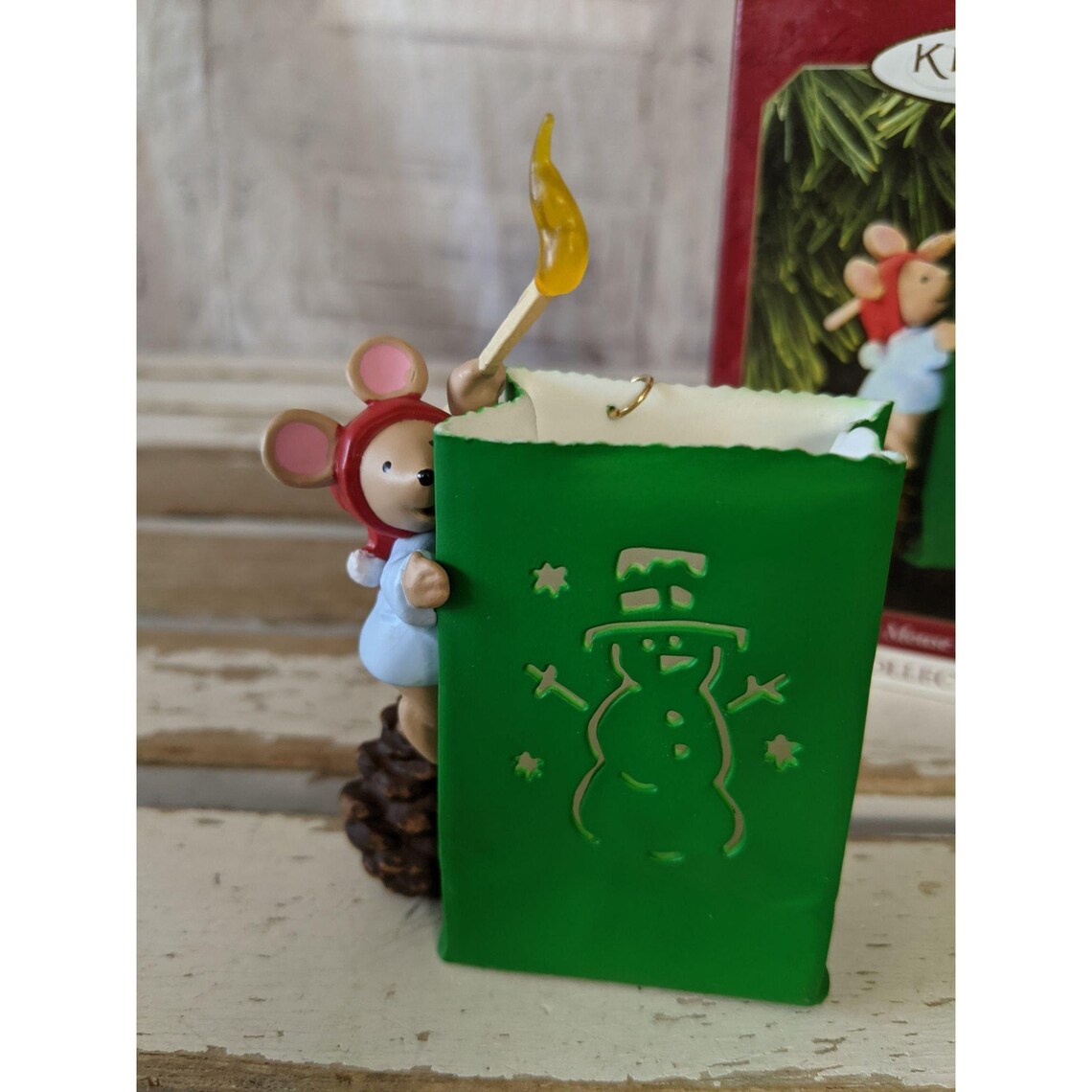 Hallmark Chris Mouse Luminara Light up Ornament Xmas Holiday | Etsy