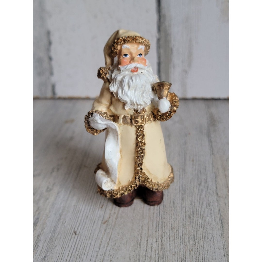 Santa Claus Naughty Nice List Bell Ringer Mini Figure Xmas - Etsy
