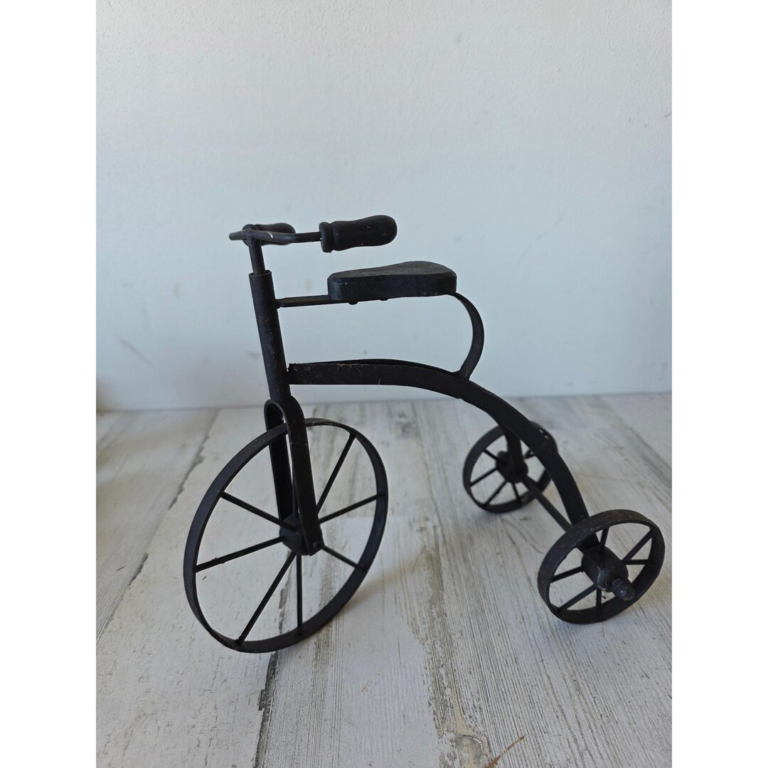 Vintage Metal Tabletop Tricycle Antique Bicycle Decor - Etsy