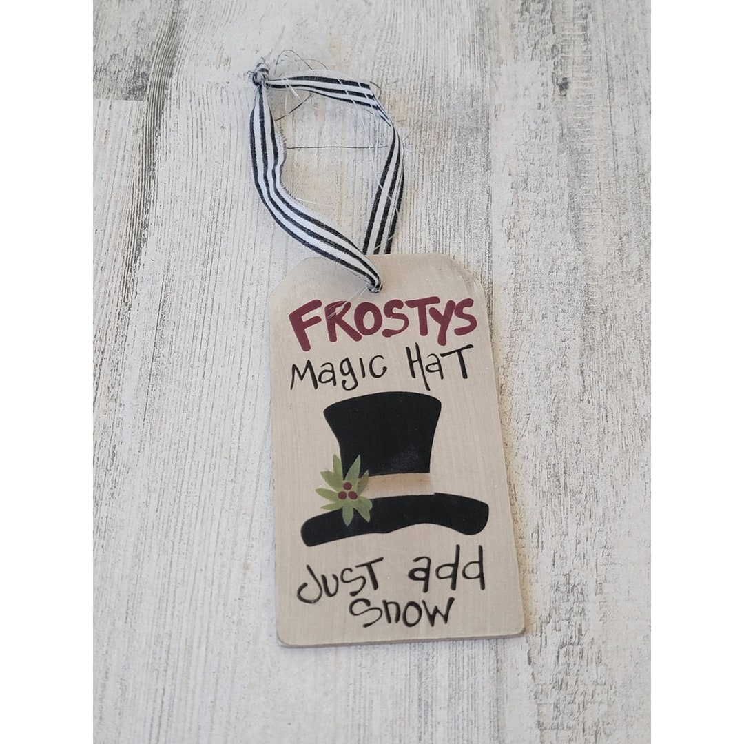 Frosty's Magic Hat Just Add Snow Ornament Xmas Decor - Etsy