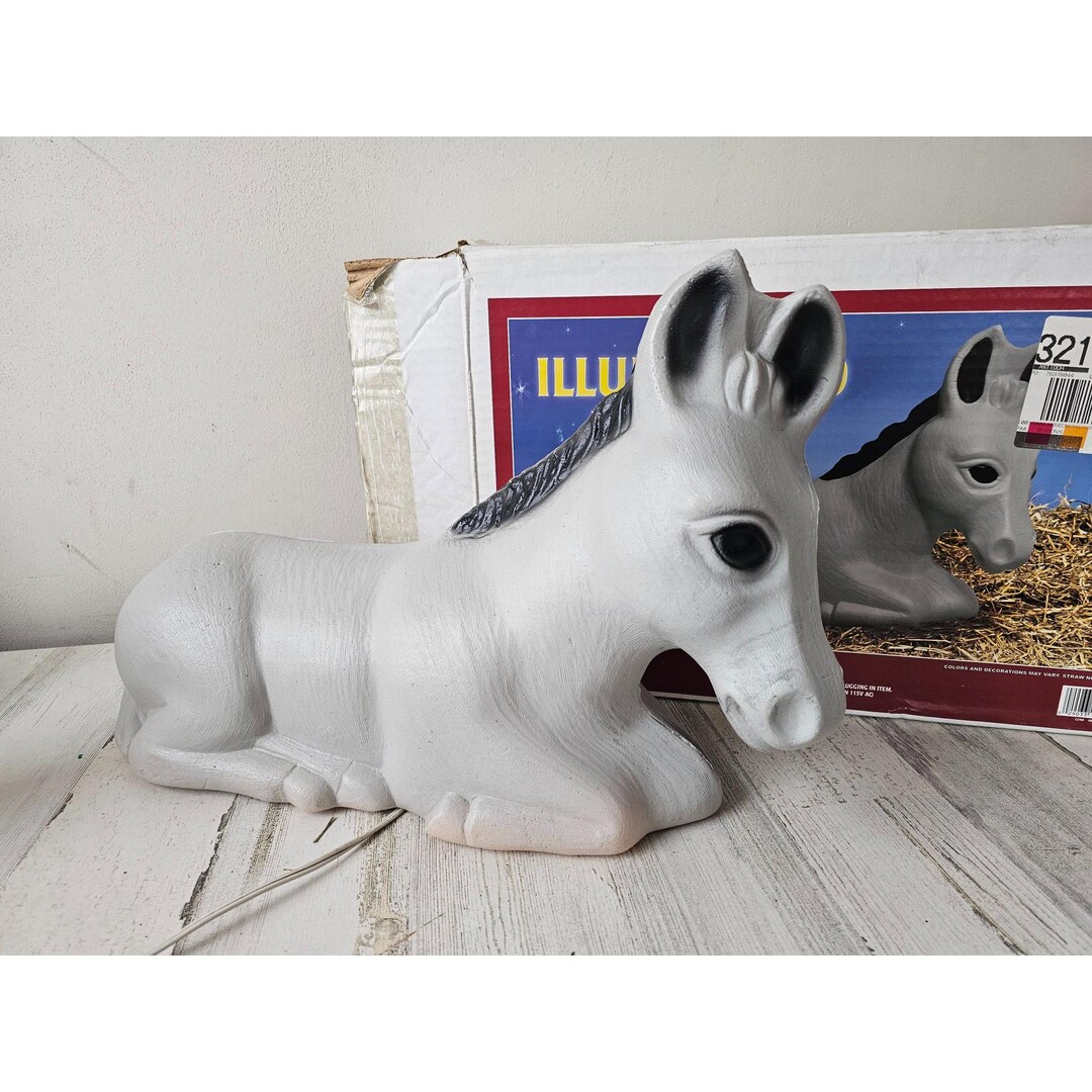 General Foam Donkey Blow Mold Nativity Maximus Vintage Décor - Etsy