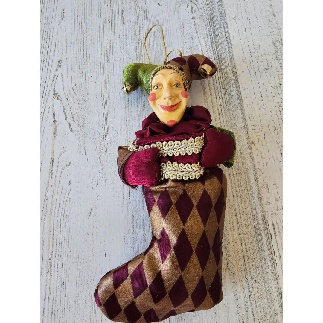 Mark Roberts Jester Court Stocking Ornament Xmas Tree - Etsy