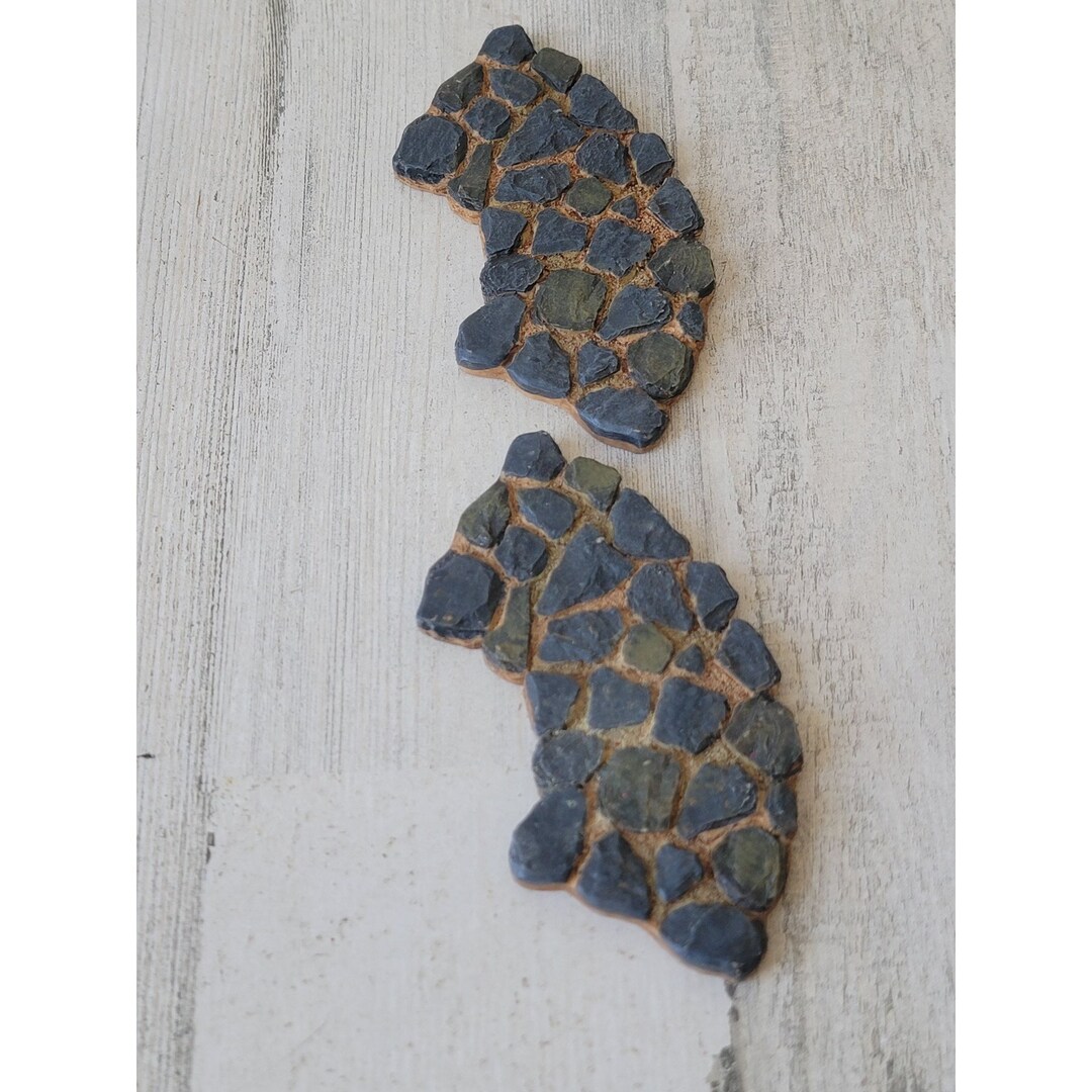 Dept 56 Curved Rock Pathway Set Xmas Snow Village - Etsy