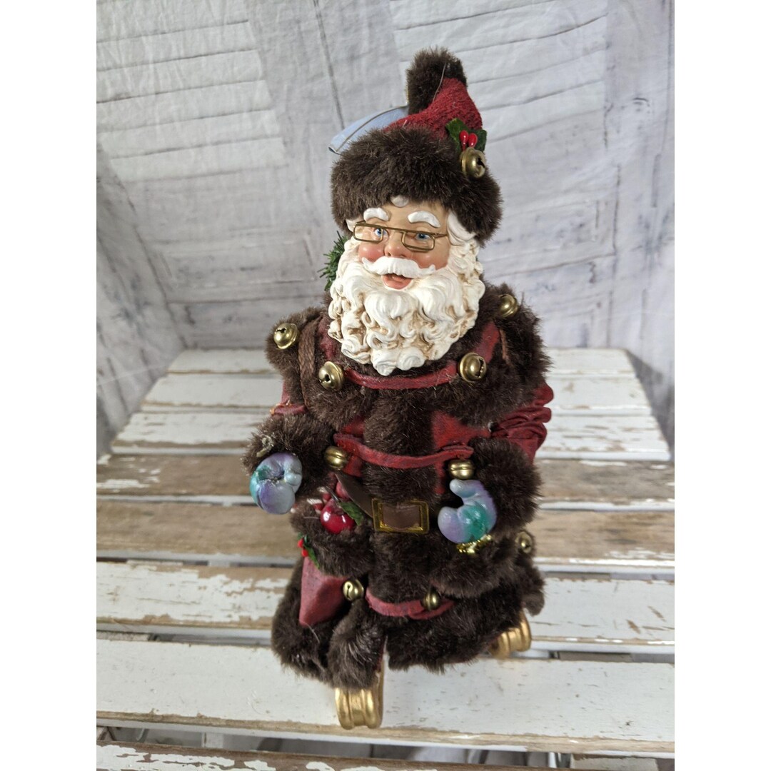 Ksa Kurt Adler Snowshoe Santa Toys Basket Xmas Figurine Decor - Etsy