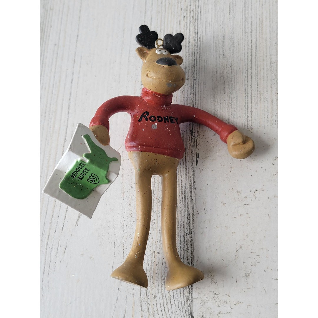 Hallmark Rodney Reindeer 1989 Route Ornament Xmas Decor - Etsy