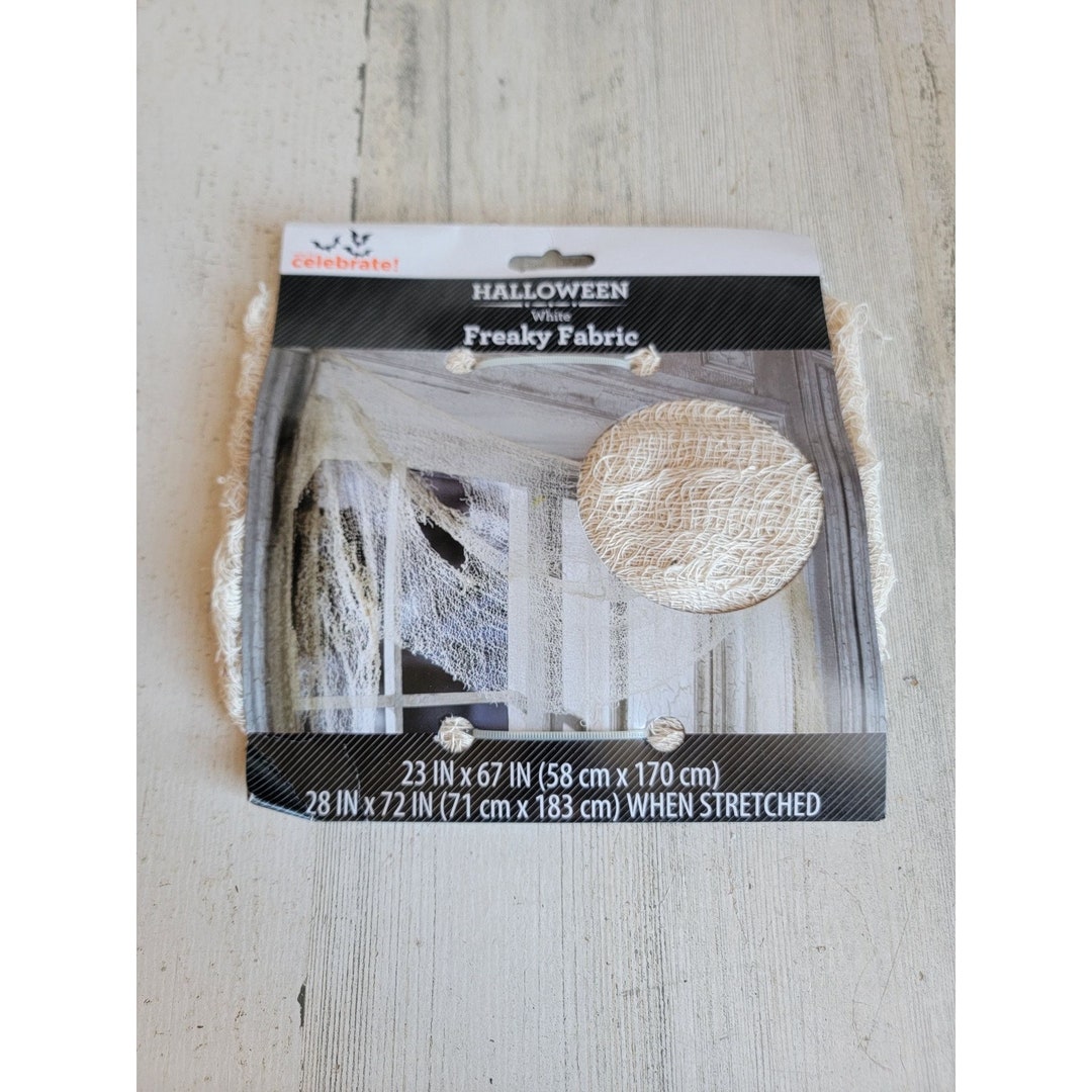 Halloween White Freaky Fabric Home Hanging Web Decor - Etsy