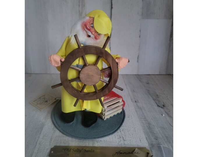 Annalee 1995 Old Slaty Santa Sailor Doll Society Xmas - Etsy