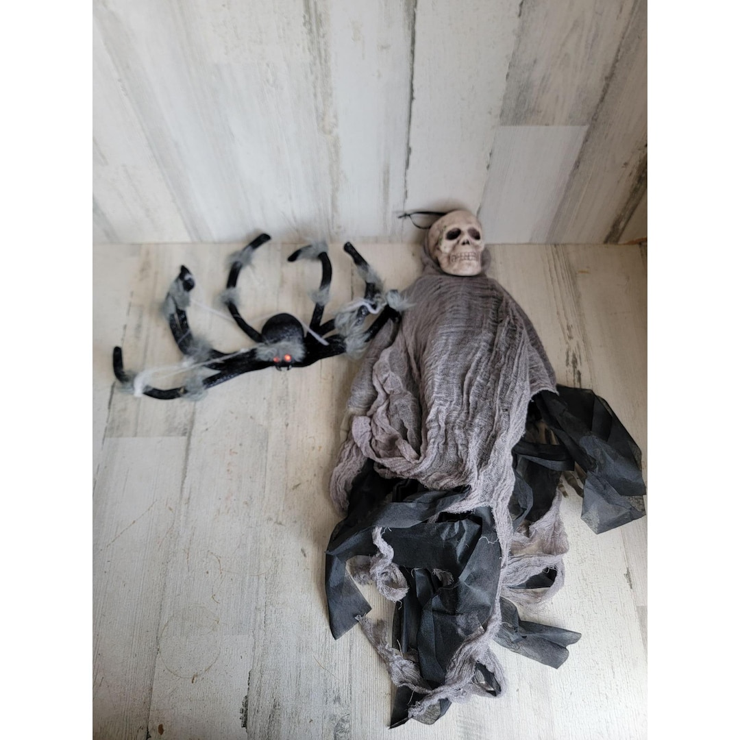 Grim Reaper Spider Hanging Halloween Home Decor Prop Set Unique - Etsy