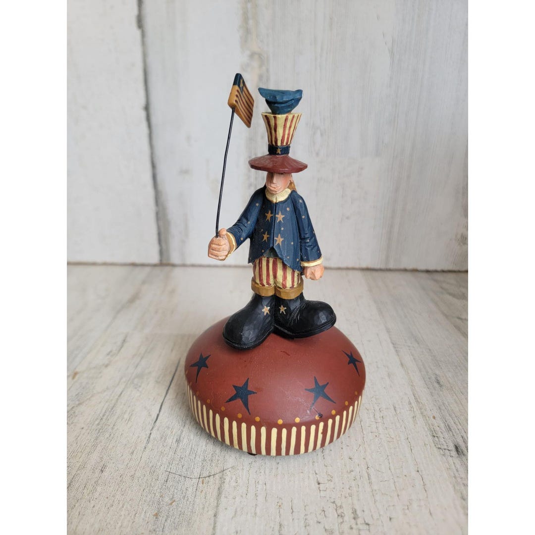 Williraye Studio Uncle Sam Star Spangled 8301 Banner 2001 Windup USA - Etsy