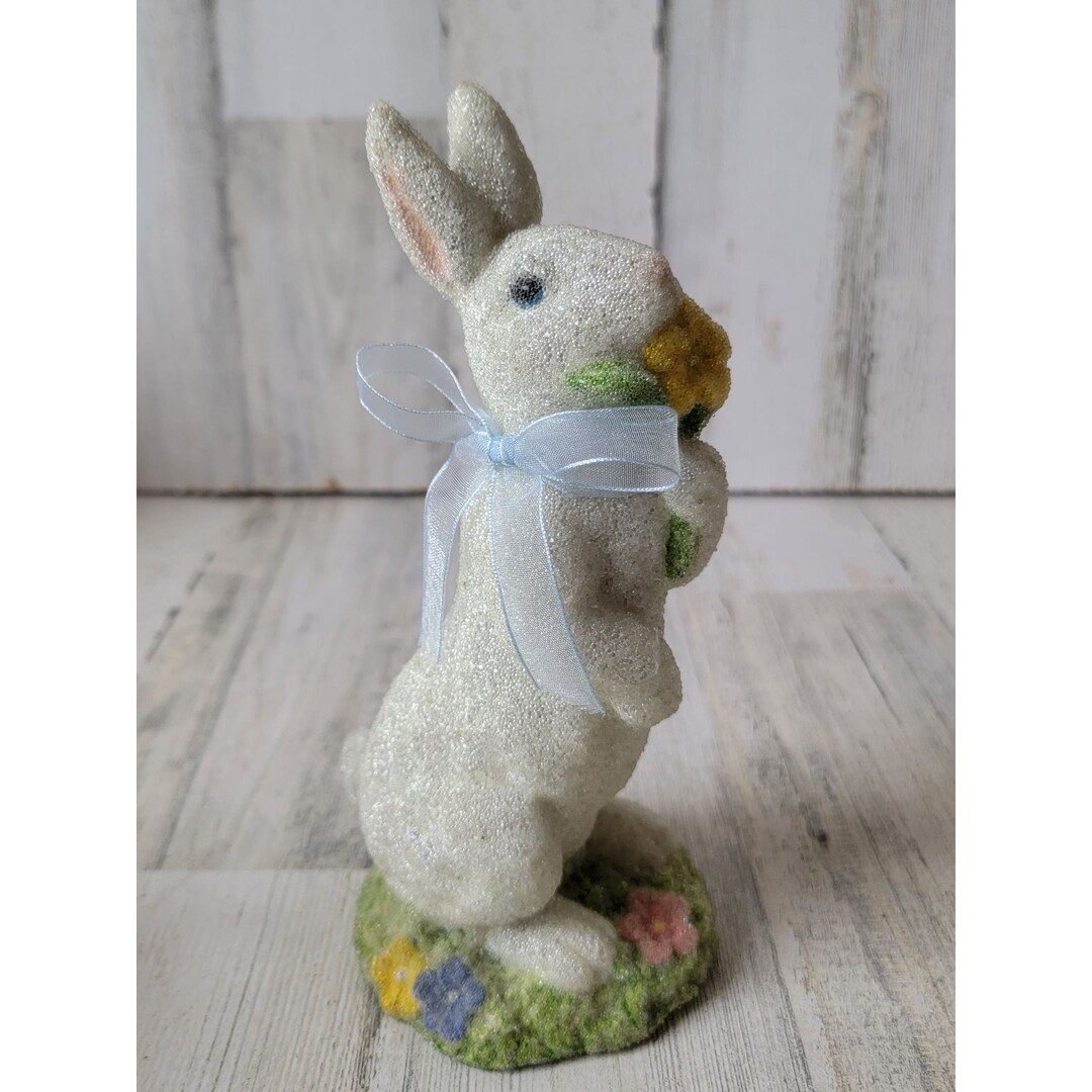 Midwest Cannon Falls Easter Bunny Flower Beaded Figure Decor - Etsy